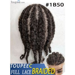 Wear To Go men's Full Lace Toupee African Braided Hairstyles With ...